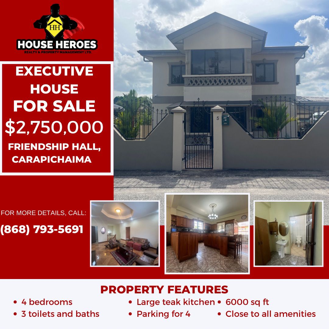 Executive House For Sale Carapichaima - House Heroes